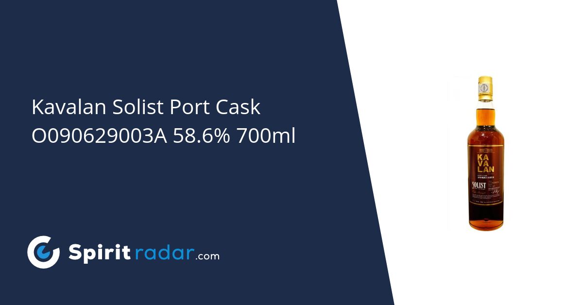 Kavalan Solist Port Cask O090629003A 58.6% 700ml - Spirit Radar