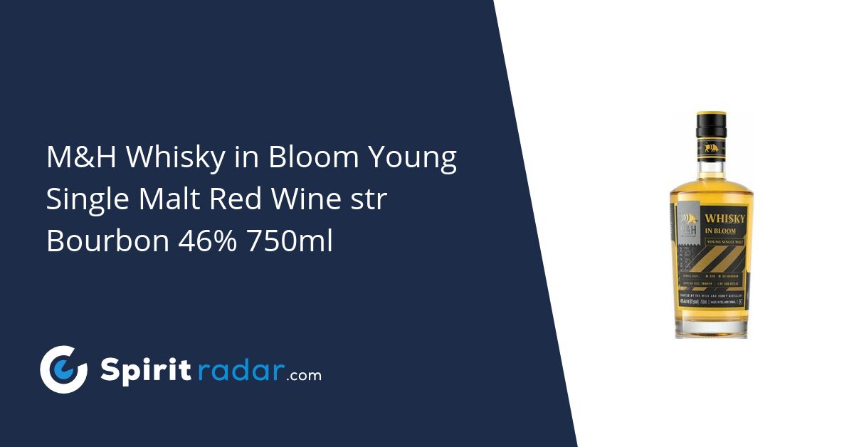 M&H Whisky in Bloom Young Single Malt Red Wine str Bourbon 46% 750ml ...