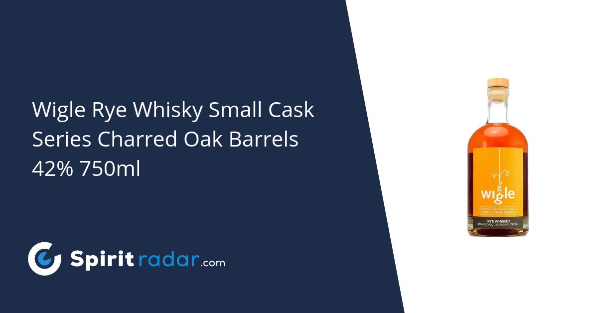 Wigle Rye Whisky Small Cask Series Charred Oak Barrels 42% 750ml ...