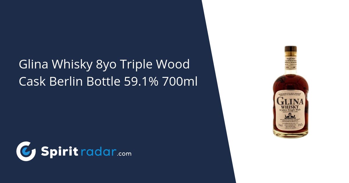Glina Whisky 8yo Triple Wood Cask Berlin Bottle 59.1% 700ml - Spirit Radar