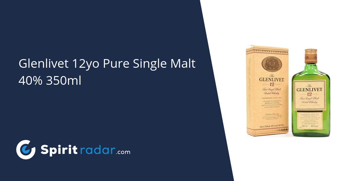 Glenlivet 12yo Pure Single Malt 40% 350ml - Spirit Radar
