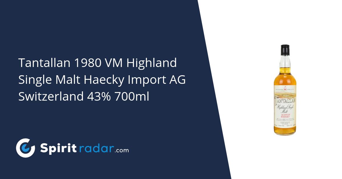 Tantallan 1980 VM Highland Single Malt Haecky Import AG Switzerland 43% ...
