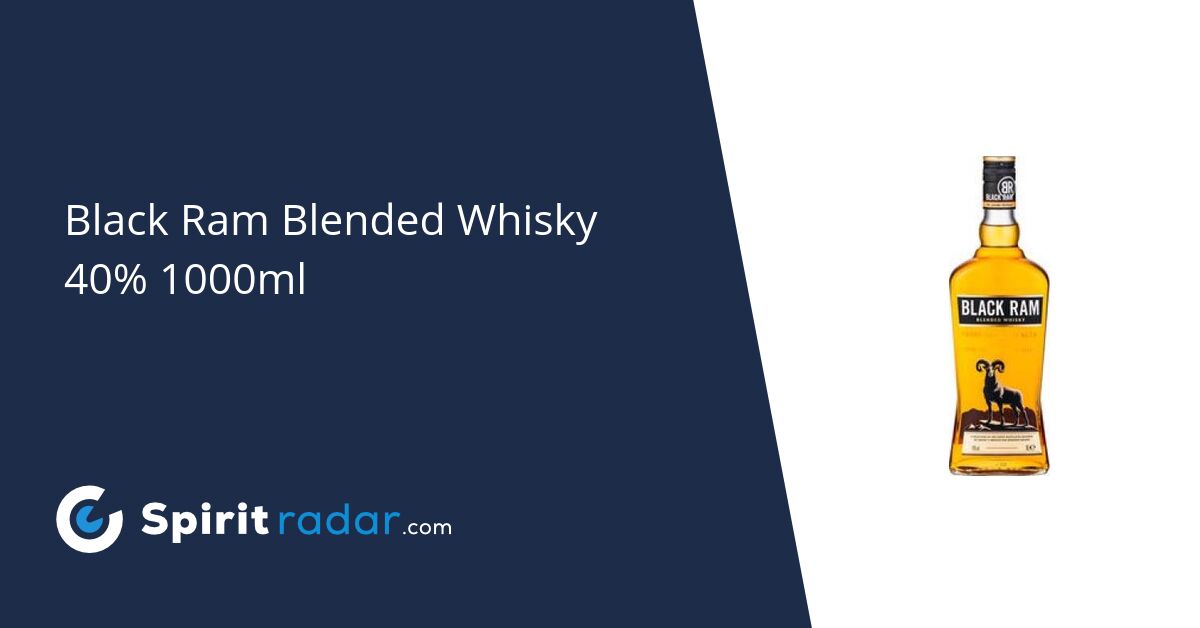 Black Ram Blended Whisky 40% 1000ml - Spirit Radar