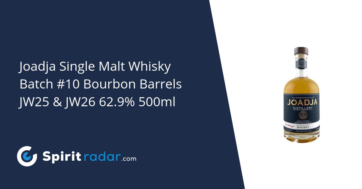 Joadja Single Malt Whisky Batch #10 Bourbon Barrels JW25 & JW26 62.9% ...