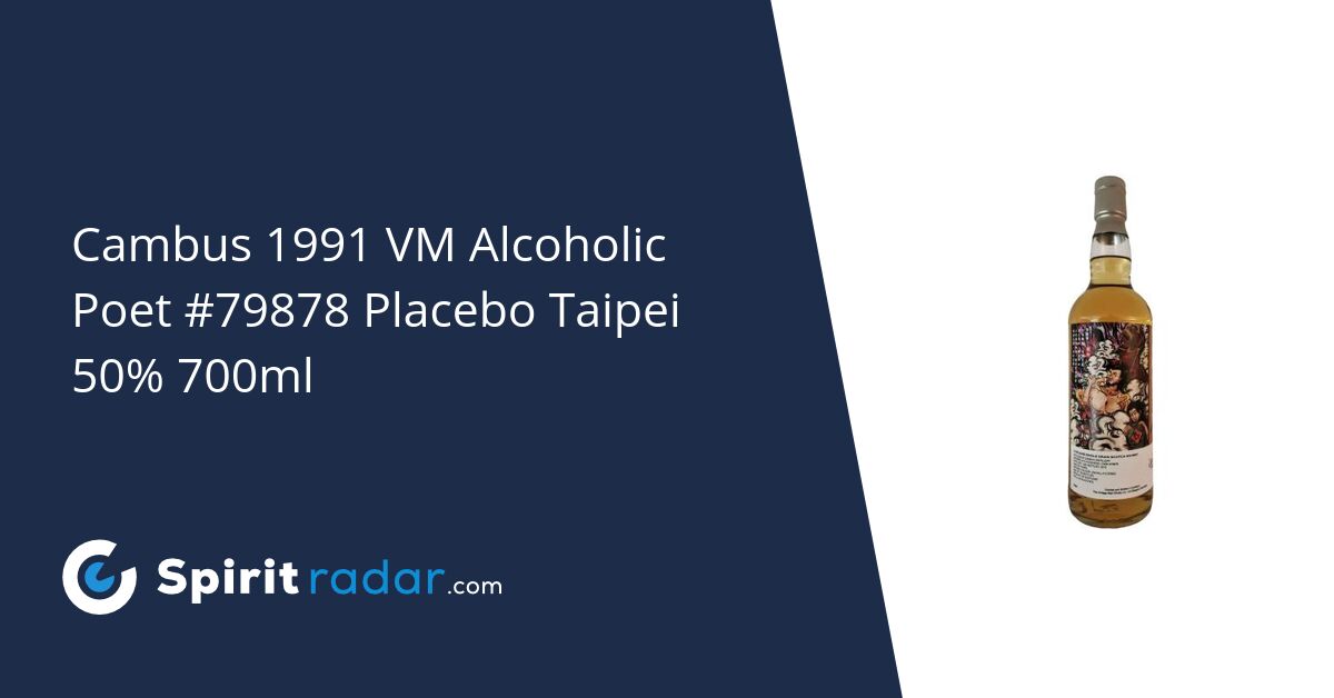 Cambus 1991 VM Alcoholic Poet #79878 Placebo Taipei 50% 700ml - Spirit ...