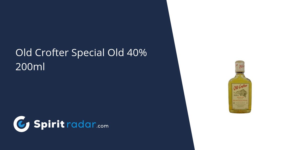Old Crofter Special Old 40% 200ml - Spirit Radar