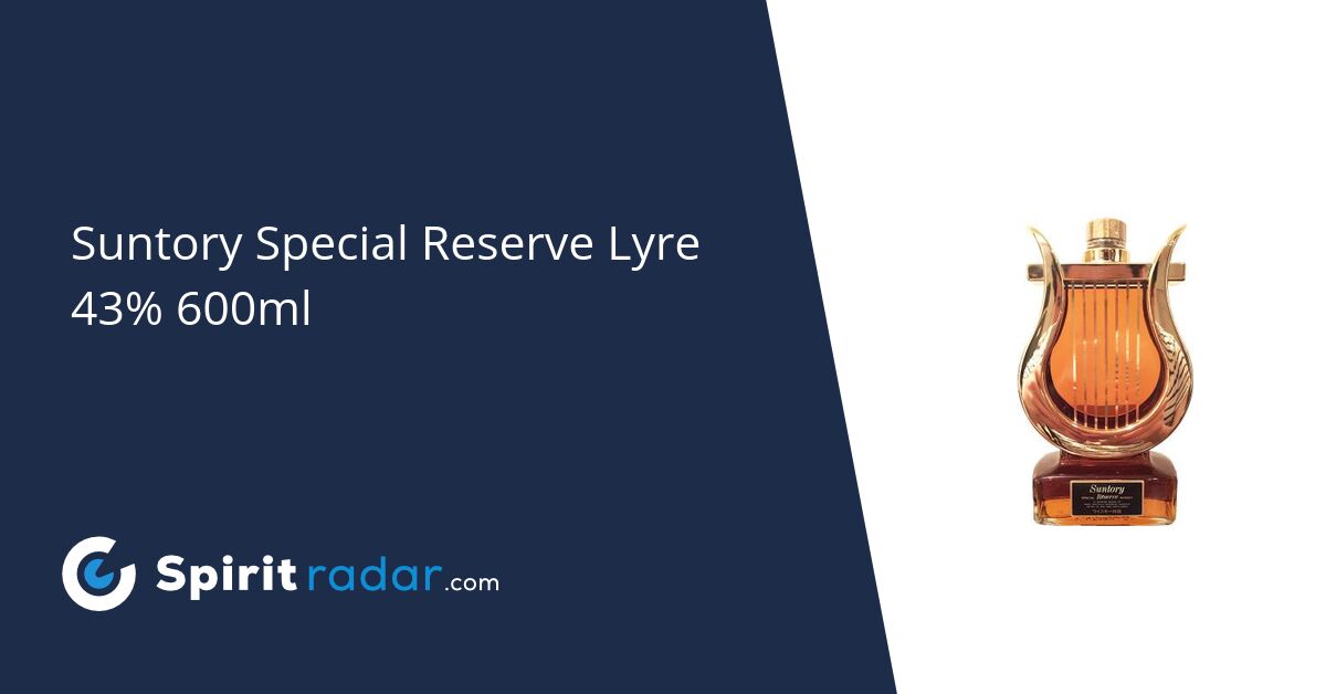Suntory Special Reserve Lyre 43% 600ml - Spirit Radar
