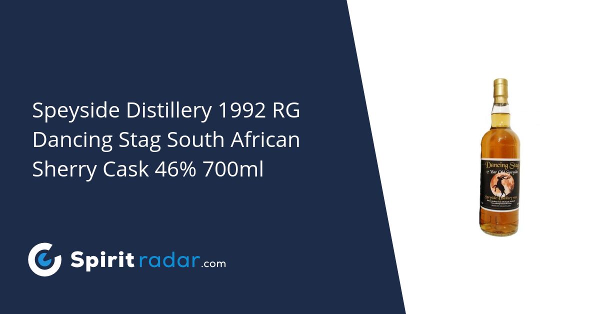 Speyside Distillery 1992 RG Dancing Stag South African Sherry Cask 46% ...