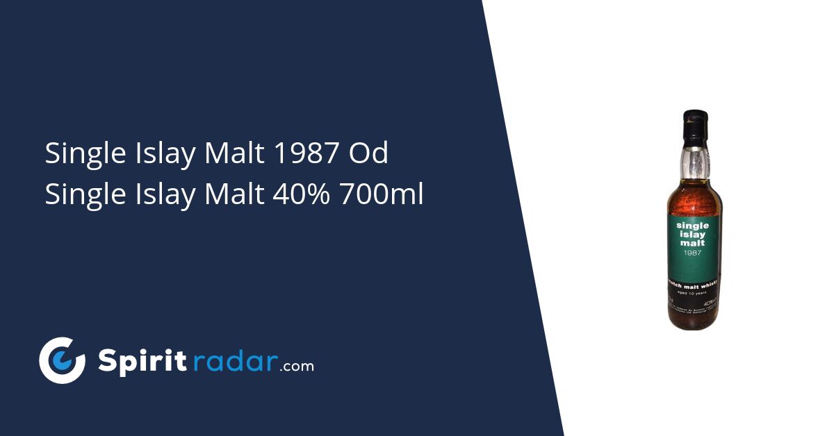 Single Islay Malt 1987 Od Single Islay Malt 40% 700ml - Spirit Radar