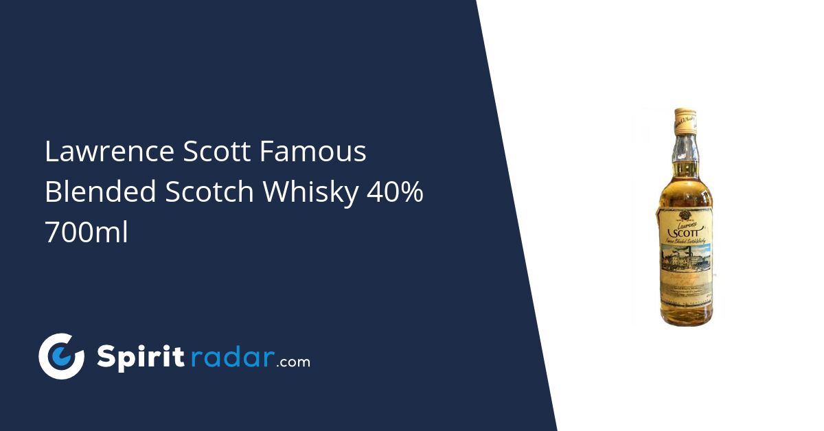 Lawrence Scott Famous Blended Scotch Whisky 40 700ml Spirit Radar