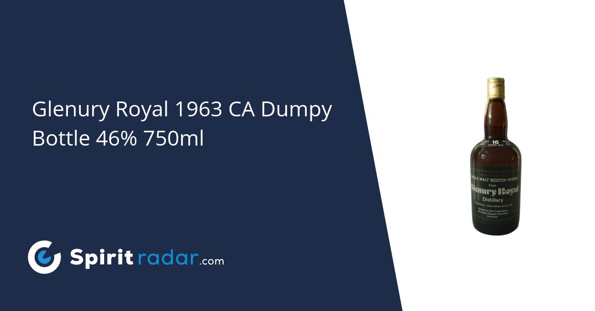 Glenury Royal 1963 CA Dumpy Bottle 46% 750ml - Spirit Radar