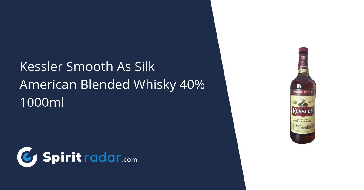 Kessler Smooth As Silk American Blended Whisky 40% 1000ml - Spirit Radar