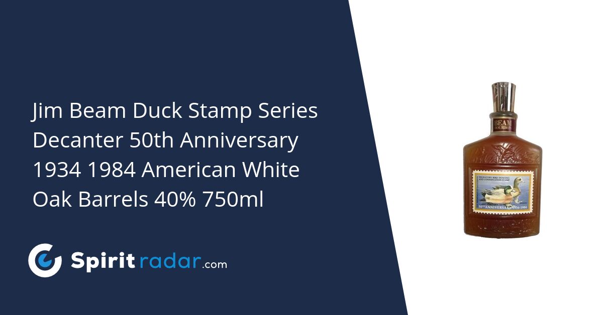 Jim Beam Duck Stamp Series Decanter 50th Anniversary 1934 1984 American ...