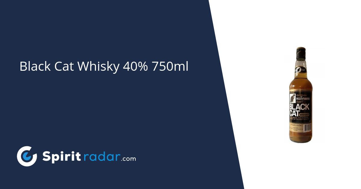 Black Cat Whisky 40% 750ml - Spirit Radar