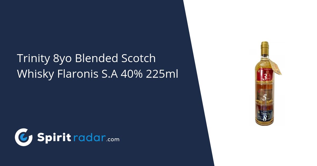 Trinity 8yo Blended Scotch Whisky Flaronis S.A 40% 225ml - Spirit Radar
