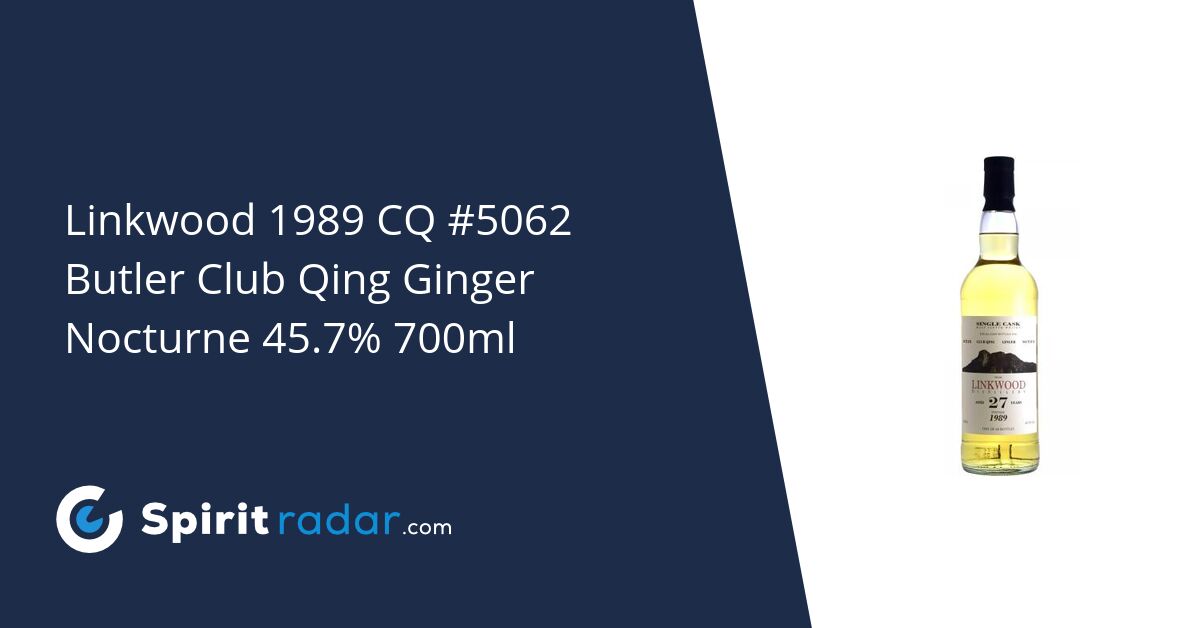 Linkwood 1989 CQ #5062 Butler Club Qing Ginger Nocturne 45.7% 700ml - Spirit Radar
