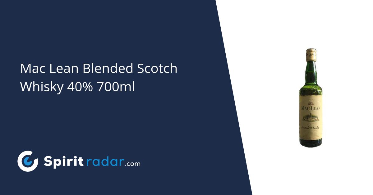 Mac Lean Blended Scotch Whisky 40% 700ml - Spirit Radar