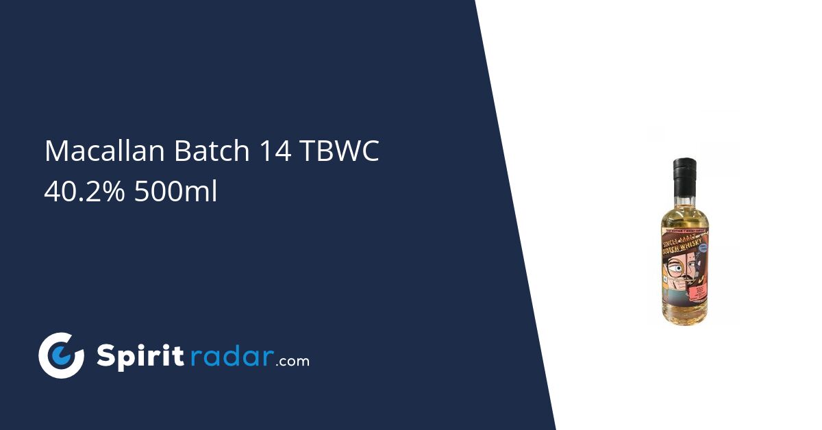 Macallan Batch 14 TBWC 40.2% 500ml - Spirit Radar
