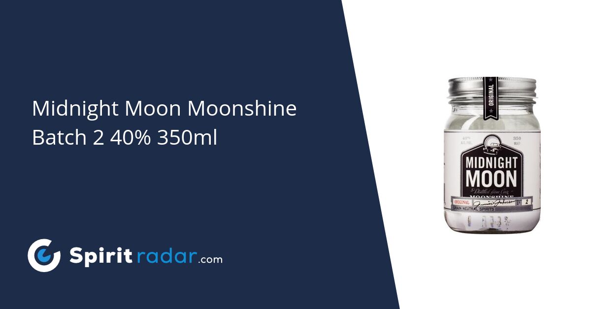 Midnight Moon Moonshine Batch 2 40% 350ml - Spirit Radar