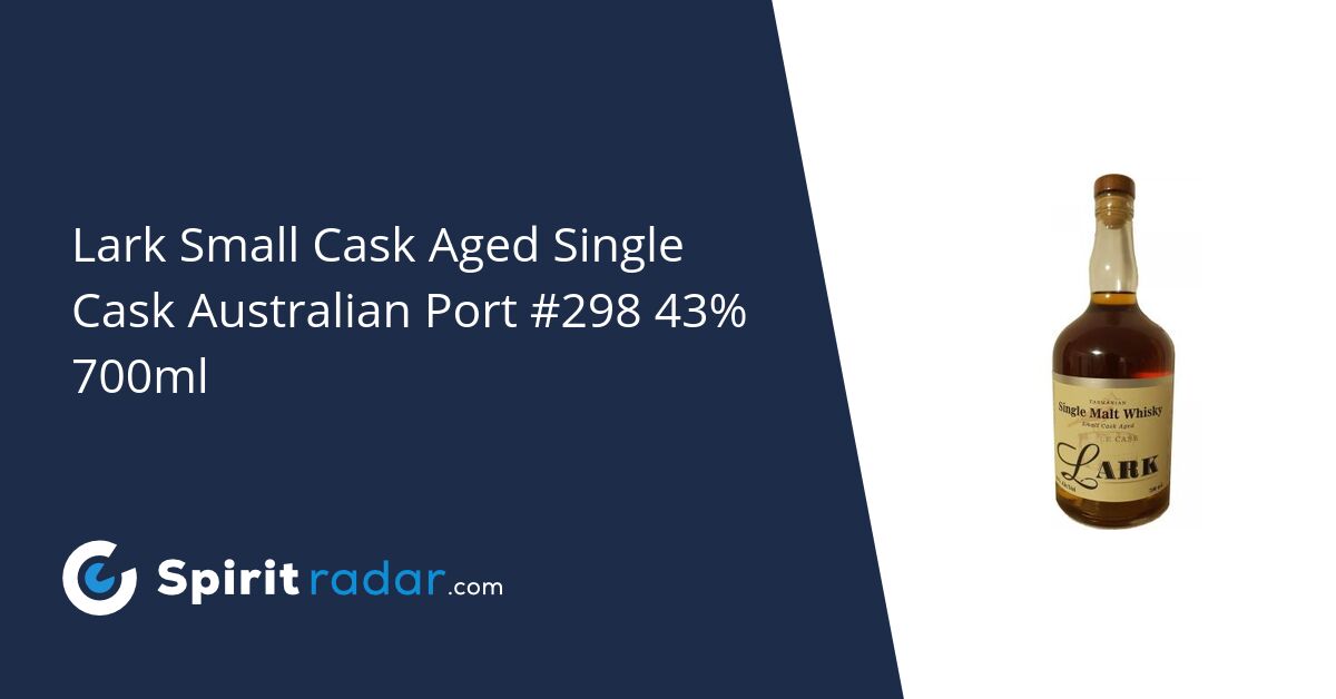 Lark Small Cask Aged Single Cask Australian Port #298 43% 700ml ...