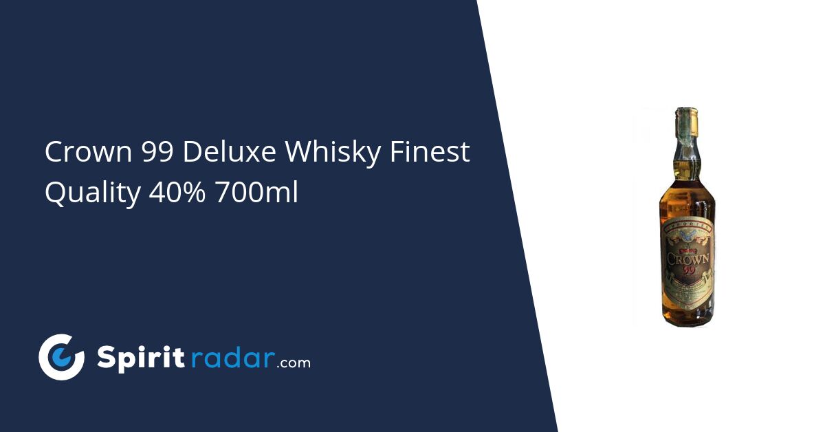 Crown 99 Deluxe Whisky Finest Quality 40% 700ml - Spirit Radar