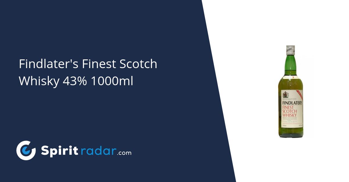 Findlater's Finest Scotch Whisky 43% 1000ml - Spirit Radar