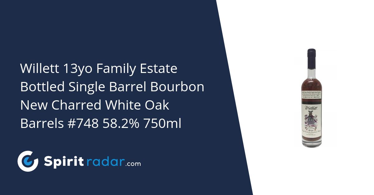 Willett 13yo Family Estate Bottled Single Barrel Bourbon New Charred ...