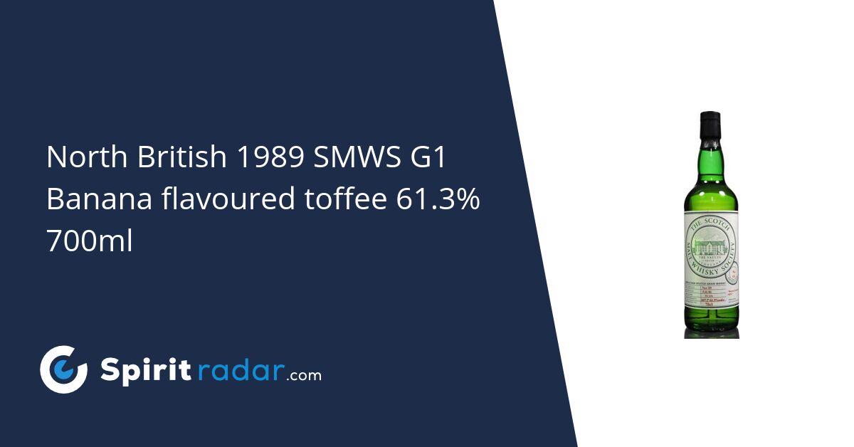 North British 1989 SMWS G1 Banana flavoured toffee 61.3% 700ml - Spirit ...