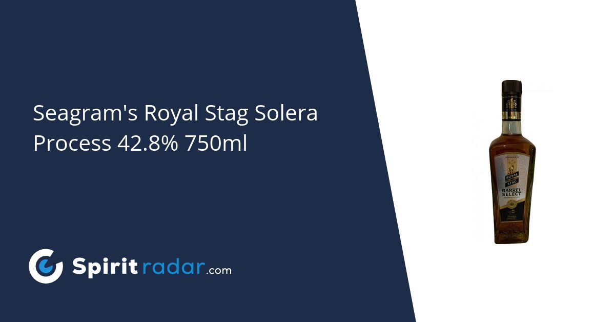 Seagram's Royal Stag Solera Process 42.8% 750ml - Spirit Radar