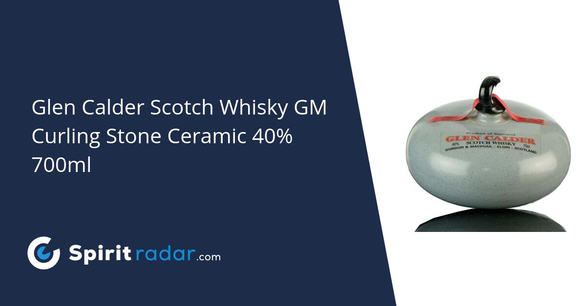 Glen Calder Scotch Whisky GM Curling Stone Ceramic 40% 700ml - Spirit Radar