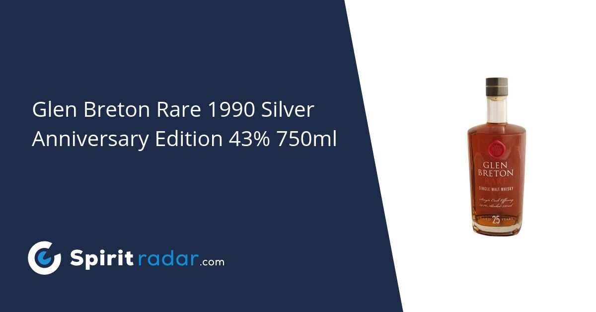 Glen Breton Rare 1990 Silver Anniversary Edition 43% 750ml - Spirit Radar
