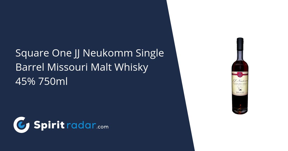 Square One JJ Neukomm Single Barrel Missouri Malt Whisky 45% 750ml ...