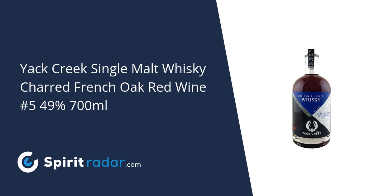 Yack Creek Single Malt Whisky Charred French Oak Red Wine #5 49% 700ml ...