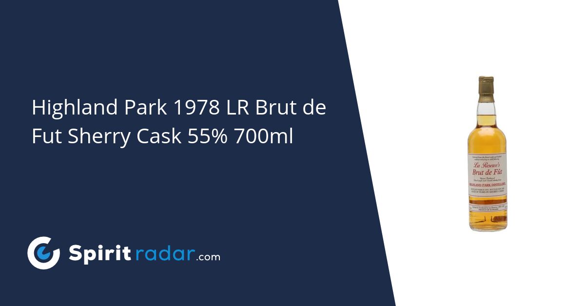 Highland Park 1978 LR Brut de Fut Sherry Cask 55% 700ml - Spirit Radar Highland Park 1978 LR Brut de Fut Sherry Cask 55% 700ml - Spirit Radar