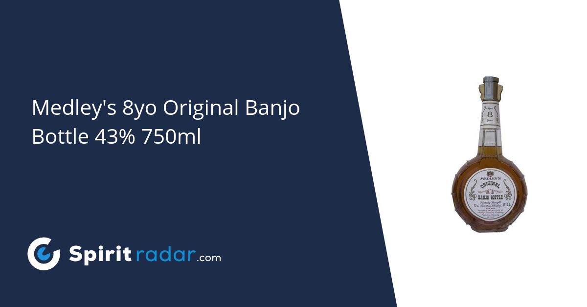Medley's 8yo Original Banjo Bottle 43% 750ml - Spirit Radar