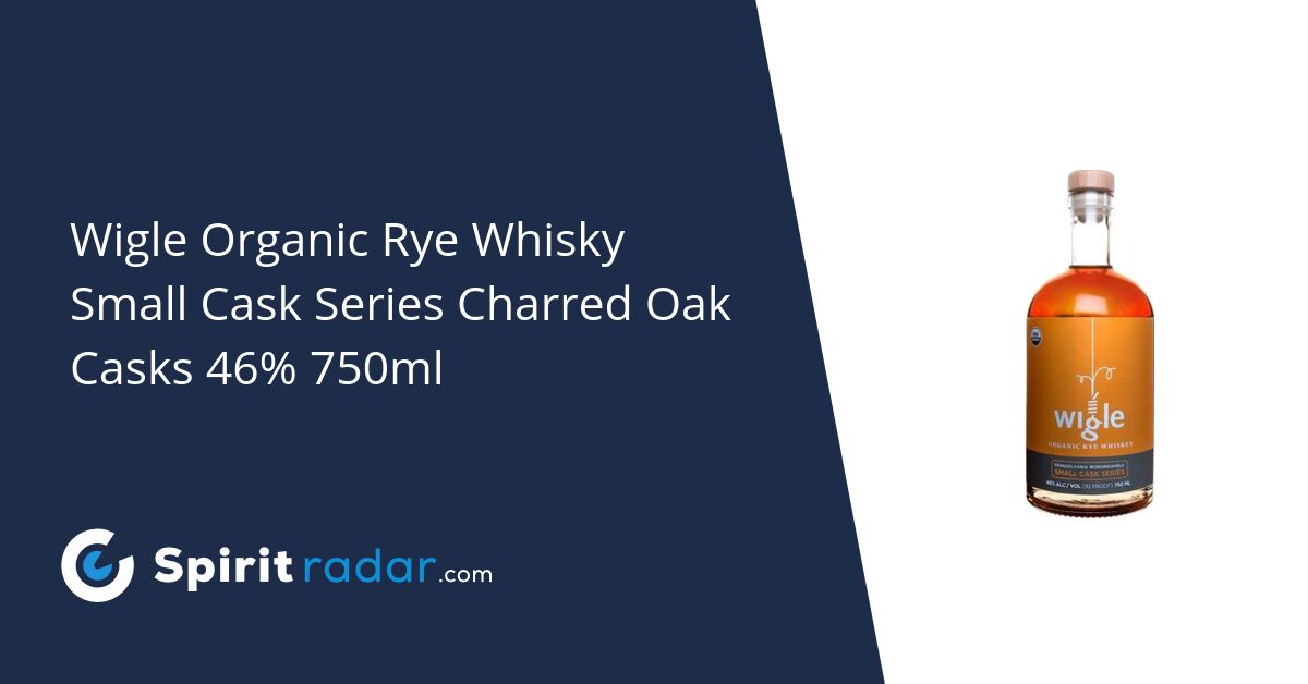 Wigle Organic Rye Whisky Small Cask Series Charred Oak Casks 46% 750ml ...