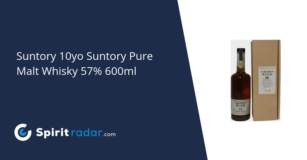 Suntory 10yo Suntory Pure Malt Whisky 57% 600ml - Spirit Radar
