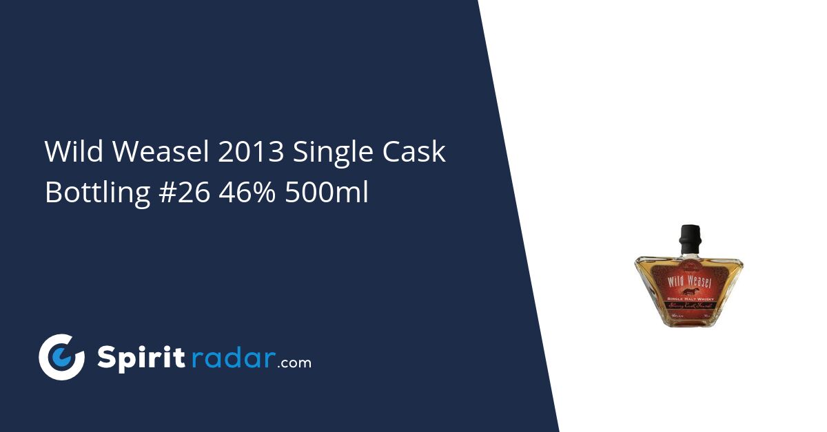 Wild Weasel 2013 Single Cask Bottling #26 46% 500ml - Spirit Radar