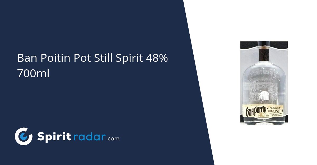 Ban Poitin Pot Still Spirit 48% 700ml - Spirit Radar