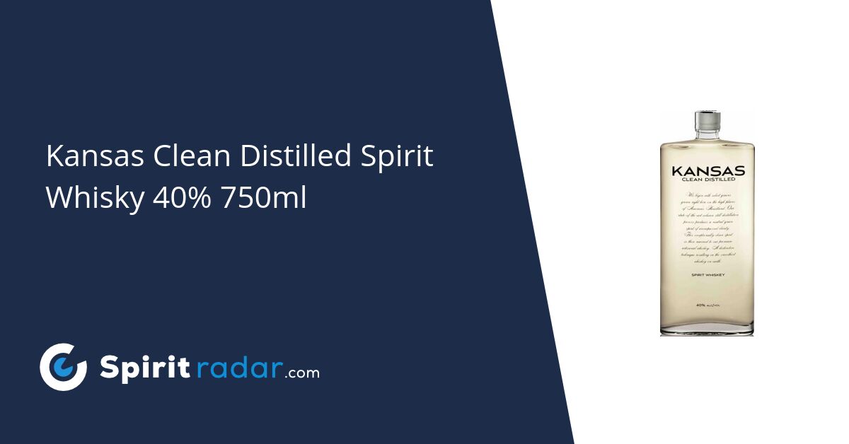 Kansas Clean Distilled Spirit Whisky 40% 750ml - Spirit Radar