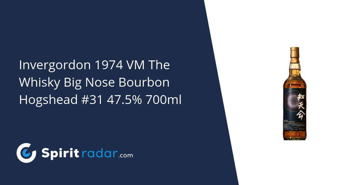 Invergordon 1974 VM The Whisky Big Nose Bourbon Hogshead #31 47.5% ...