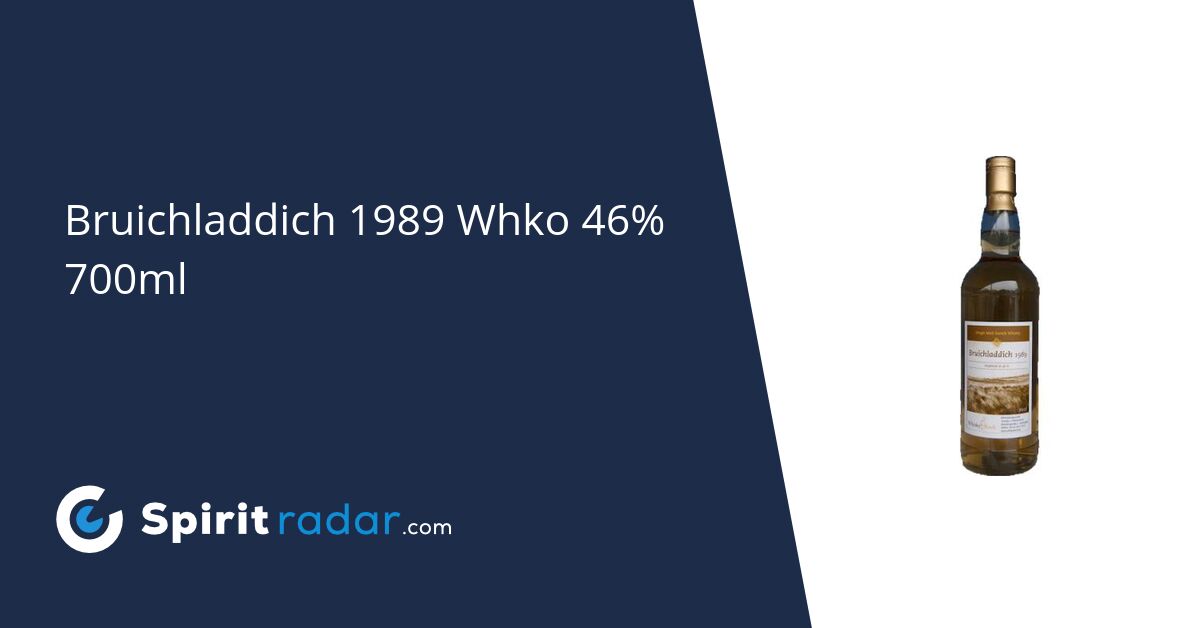 Bruichladdich 1989 Whko 46% 700ml - Spirit Radar