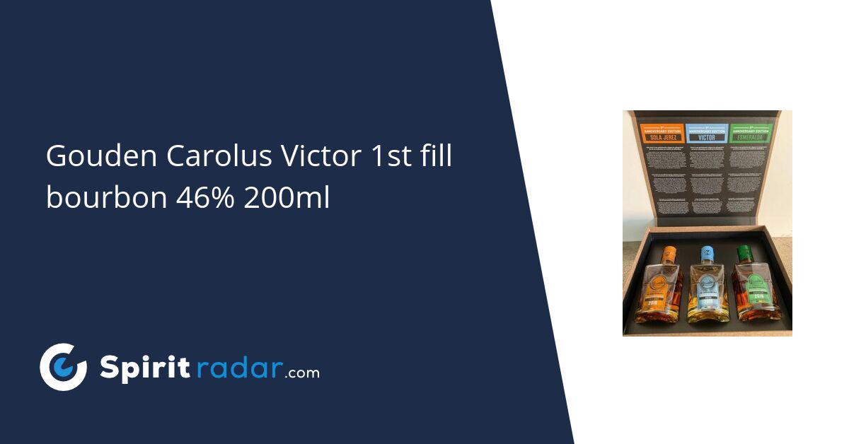 Gouden Carolus Victor 1st fill bourbon 46% 200ml - Spirit Radar