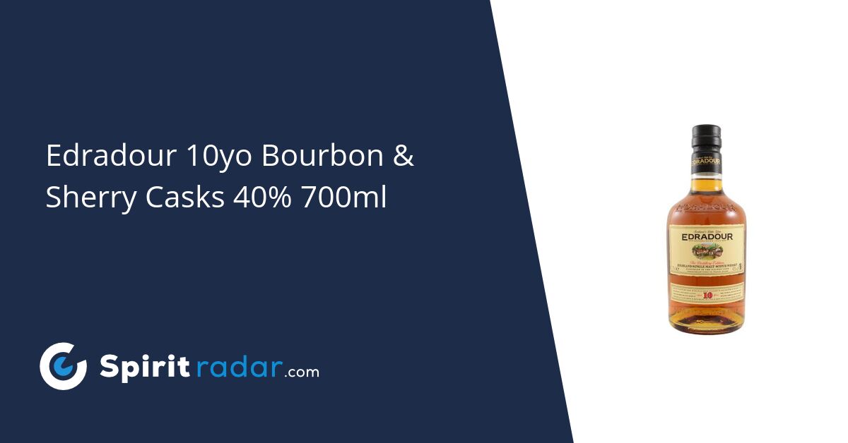 Edradour 10yo Bourbon & Sherry Casks 40% 700ml - Spirit Radar