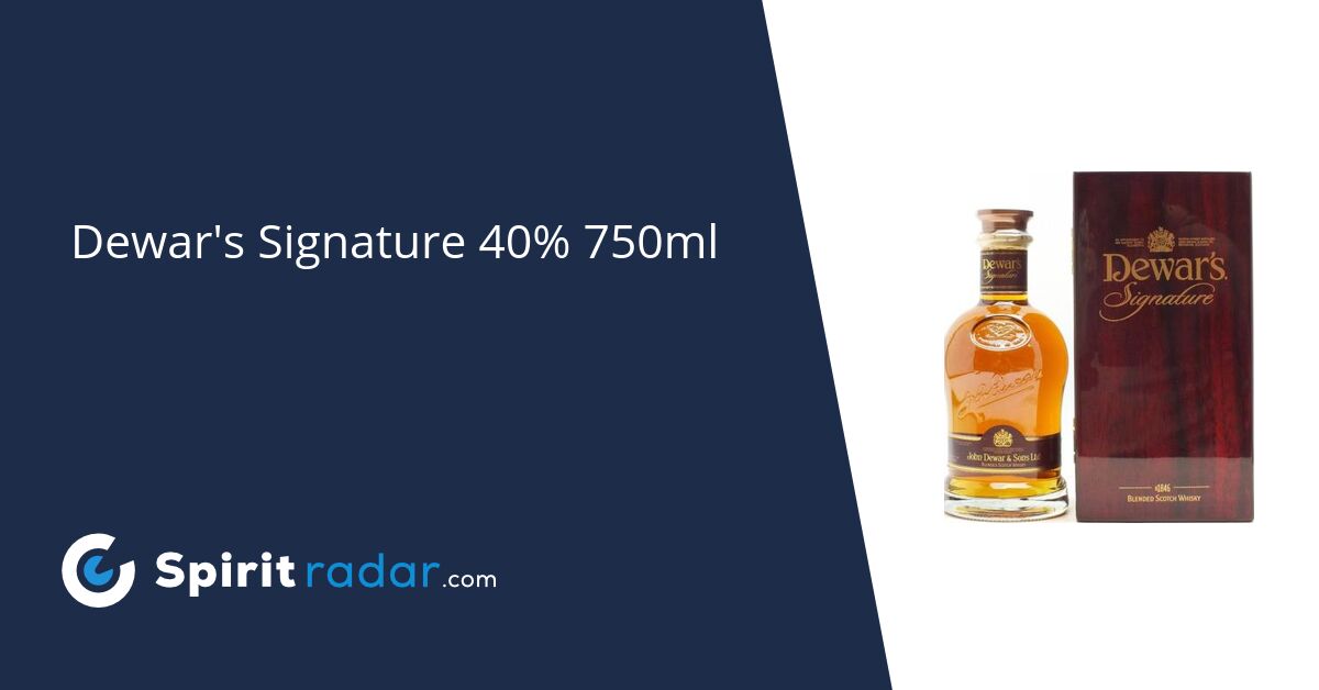 Dewar's Signature 40% 750ml - Spirit Radar