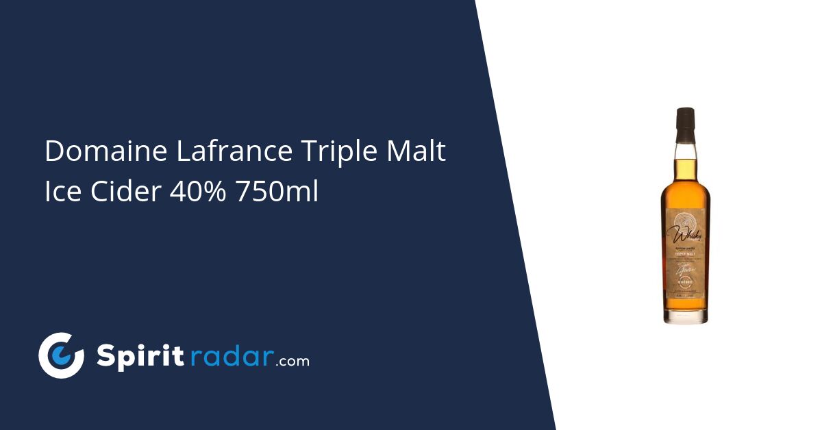 Domaine Lafrance Triple Malt Ice Cider 40% 750ml - Spirit Radar