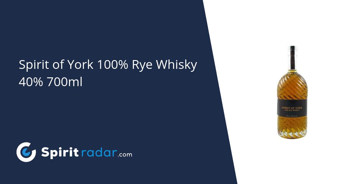 Spirit of York 100% Rye Whisky 40% 700ml - Spirit Radar
