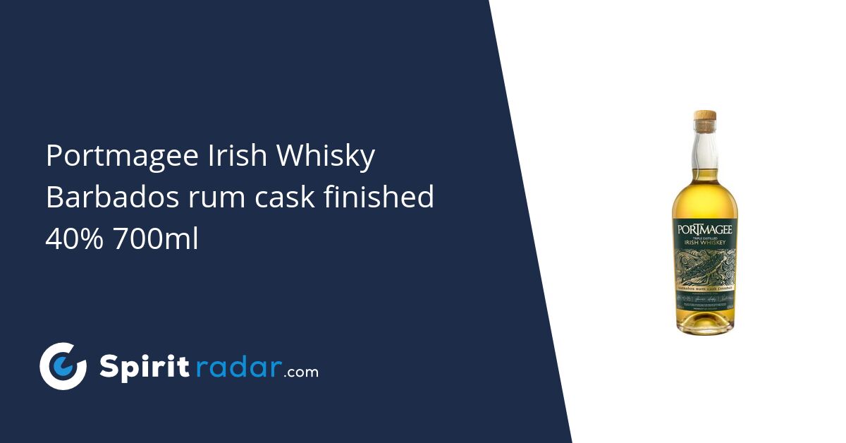Portmagee Irish Whisky Barbados rum cask finished 40% 700ml - Spirit Radar