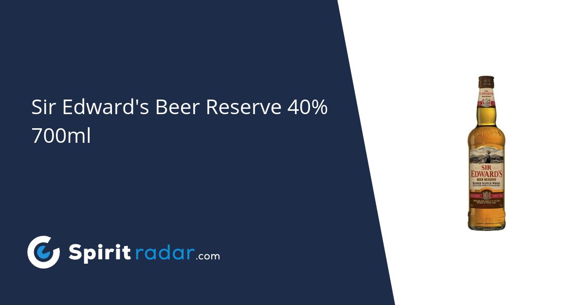 Sir Edward's Beer Reserve 40% 700ml - Spirit Radar