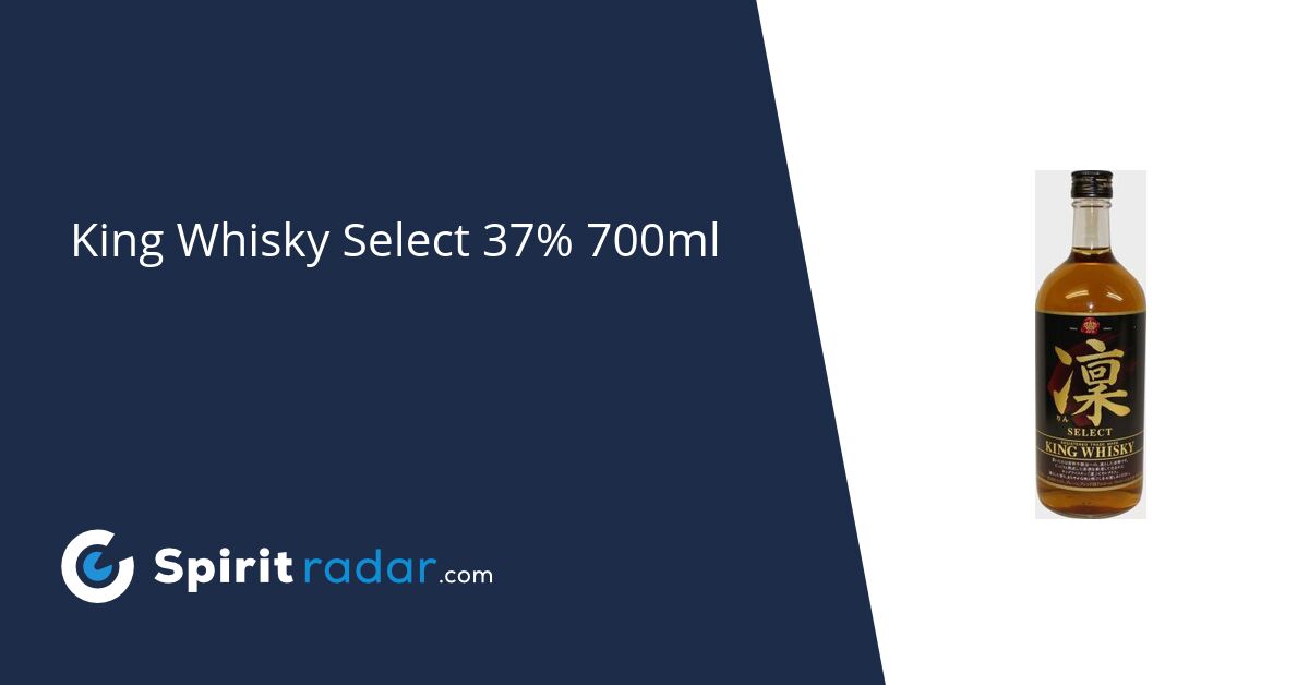 King Whisky Select 37% 700ml - Spirit Radar